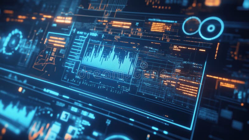 Futuristic Digital Interface with Data Visualization and Analytics ... Futuristic Digital Interface with Data Visualization and Analytics ...
