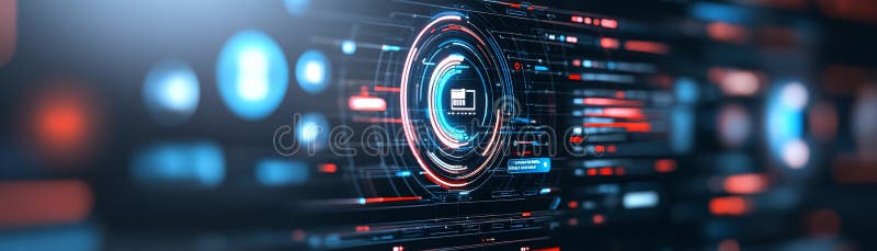 Futuristic Digital Interface with Data Visualization Stock Illustration ... Futuristic Digital Interface with Data Visualization Stock Illustration ...