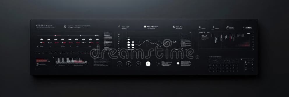 Futuristic Digital Interface Displaying Floating Transparent UI ...