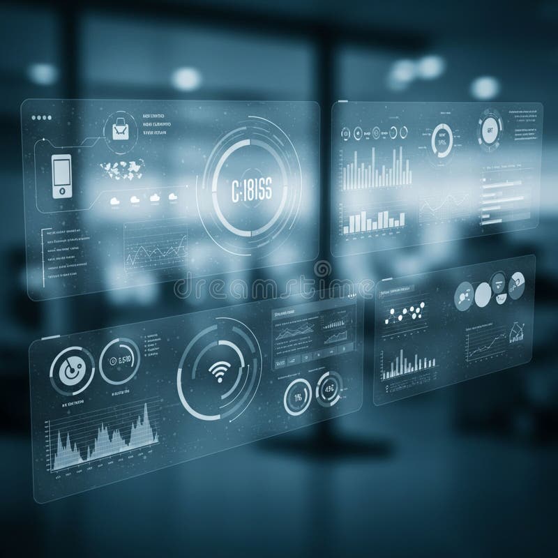 Transparent Data Screens Stock Illustrations – 977 Transparent Data ...