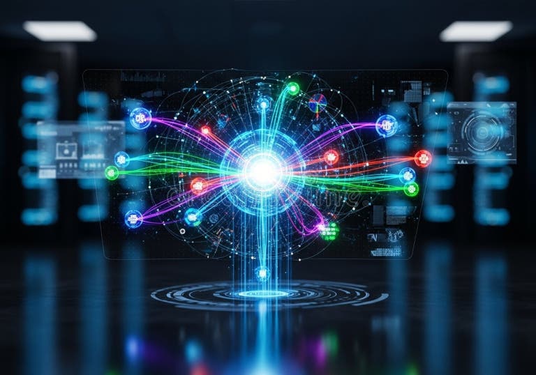 Vibrant Futuristic Network Design Stock Illustrations – 140,463 Vibrant ...