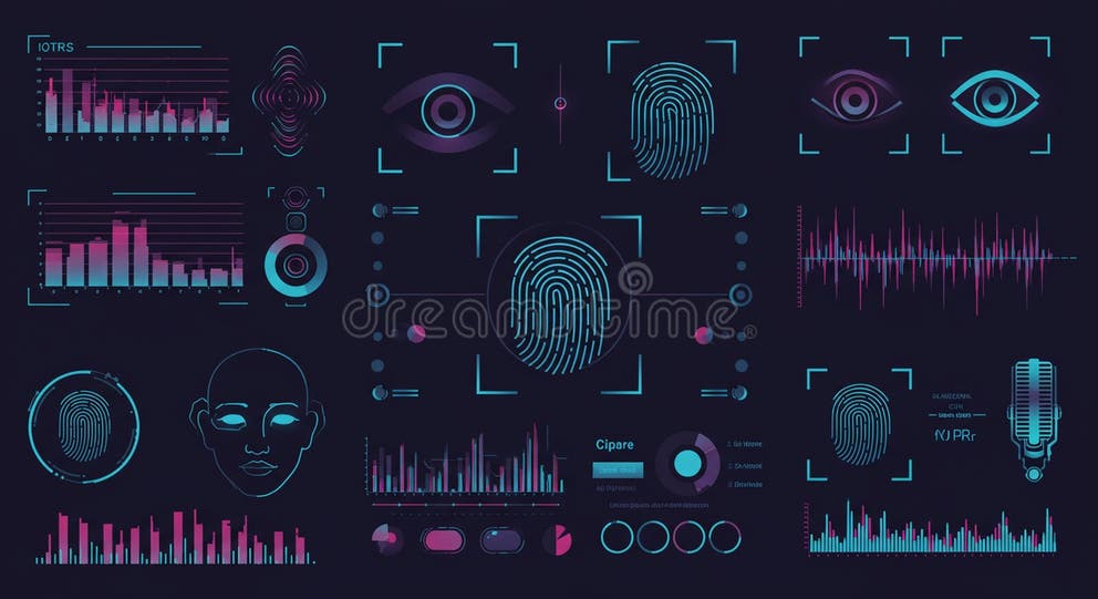 Biometric Elements Stock Illustrations – 2,154 Biometric Elements Stock ...