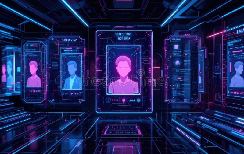 Technology Background Profiles Stock Illustrations – 2,671 Technology ...