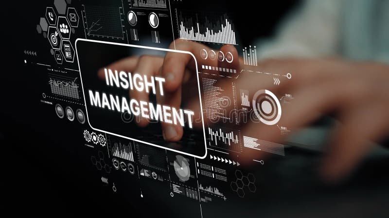 Futuristic Digital Interface Showing Insight Management Concepts with ...