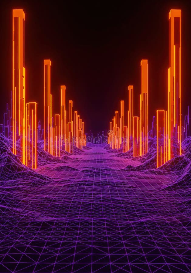 Glowing Data Pillars Stock Illustrations – 290 Glowing Data Pillars ...