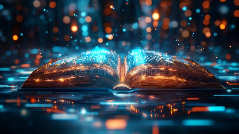 Futuristic Digital Learning Book: Modern Interface Design for 2265 ...