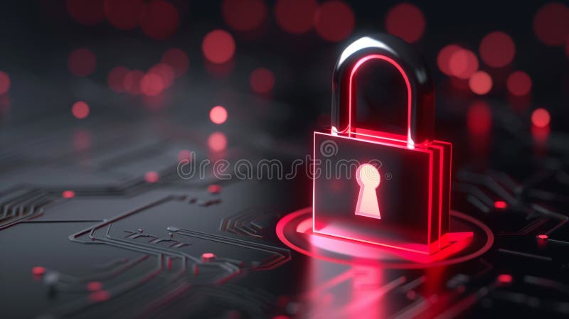 Advanced Cyber Security Encryption Laptop Concept Stock Image - Image ...