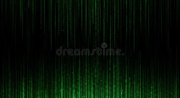 Futuristic Digital Matrix Code Background – Cyber Technology Stock ...