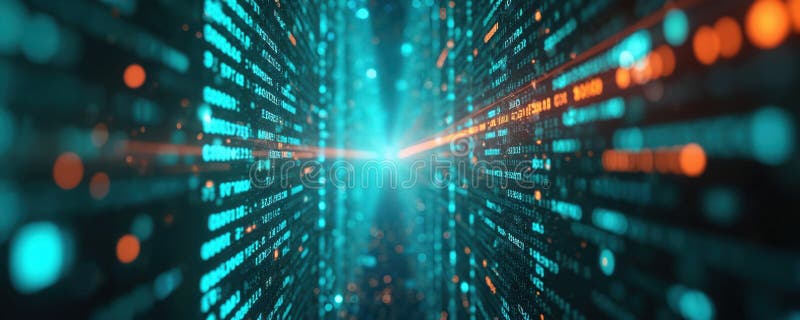 1,446 Digital Background Glowing Binary Code Abstract Lines Stock ...