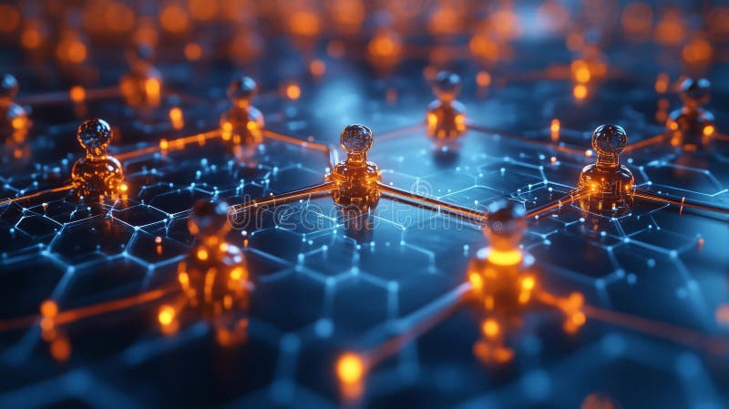 Futuristic Digital Network Featuring Interconnected Glowing Nodes Stock ... Futuristic Digital Network Featuring Interconnected Glowing Nodes Stock ...