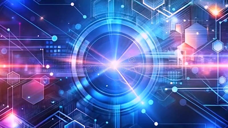 Futuristic Digital Network Graphic Showcasing Complex Technology. Stock ...