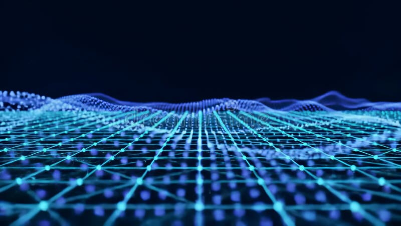 Futuristic Digital Network Grid Visualizing Abstract Data Flow for Global Connectivity and ...
