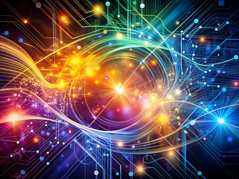 Futuristic Digital Network a Visual Symphony of Innovation ...