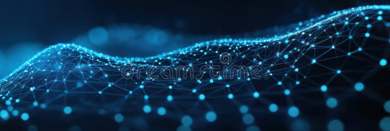 Futuristic Digital Network Visualized through Layered Paper Cut Style ...