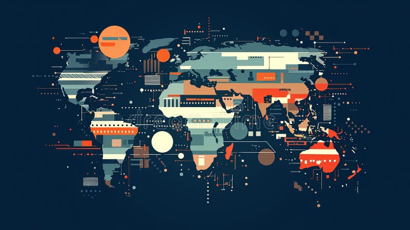 Futuristic Digital Representation of Global Connectivity and Smart ...