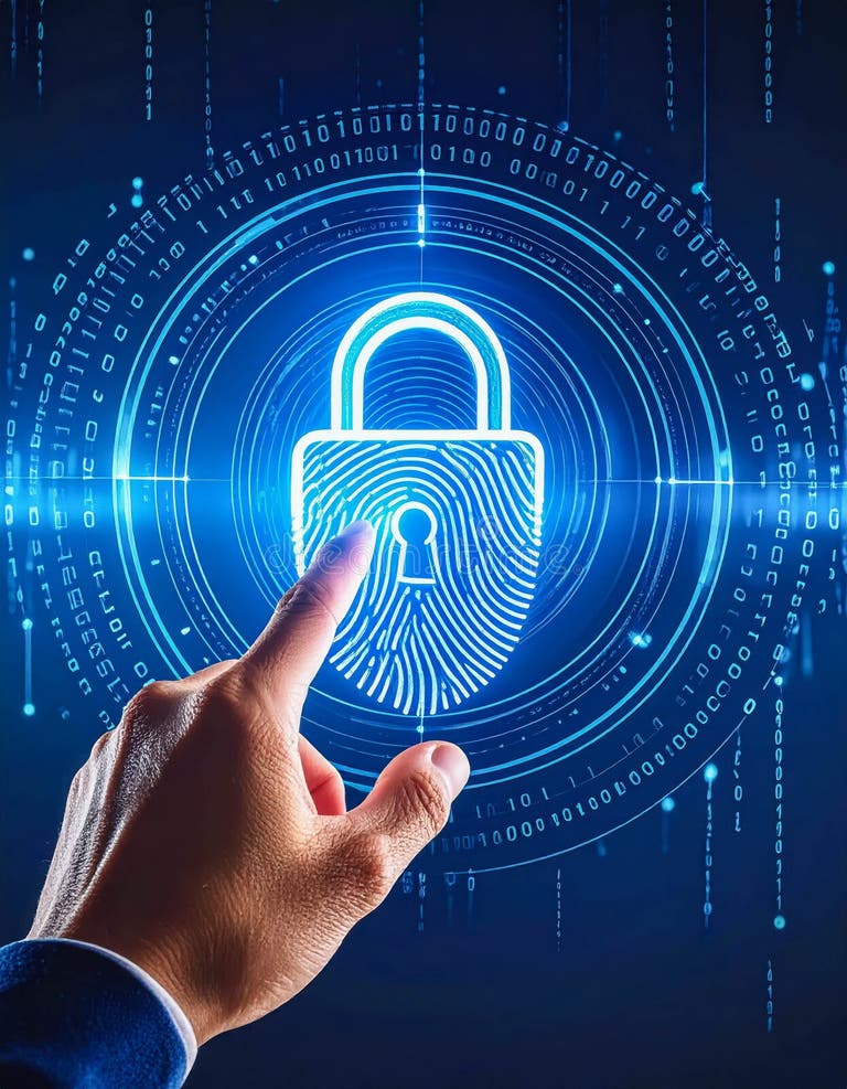 Touching Digital Lock Icon Stock Illustrations – 2,256 Touching Digital ...