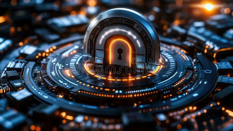 Digital Security Lock Symbol Stock Illustrations – 77,042 Digital ...