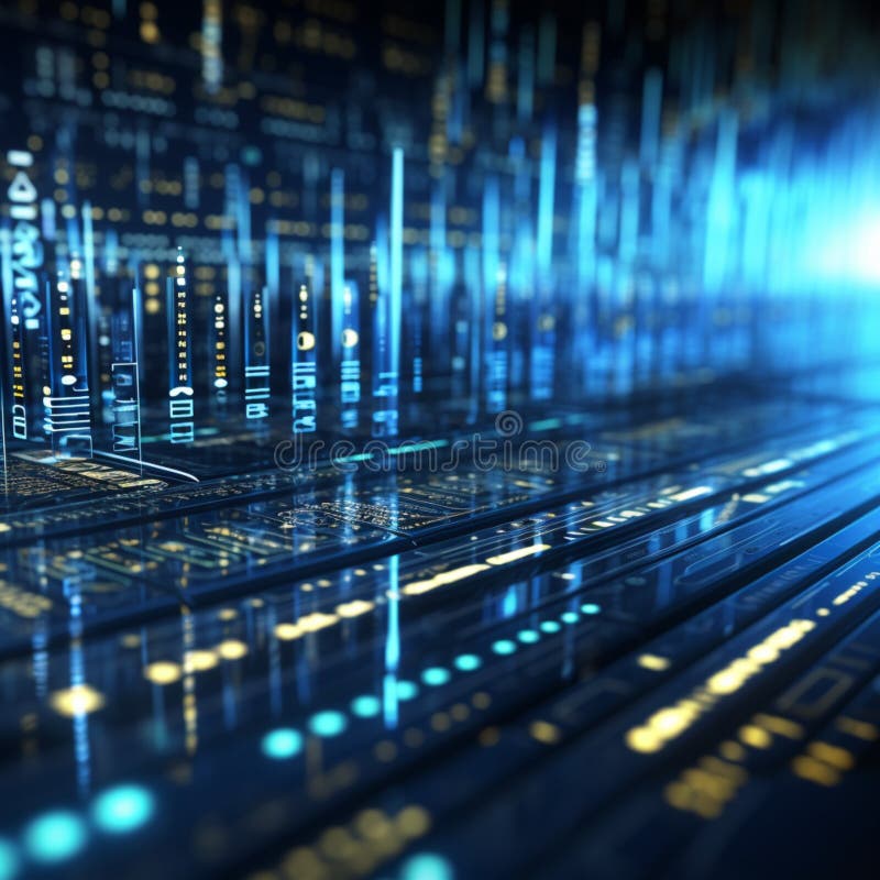Futuristic Digital Server Background, 3D Rendering with Abstract ... Futuristic Digital Server Background, 3D Rendering with Abstract ...