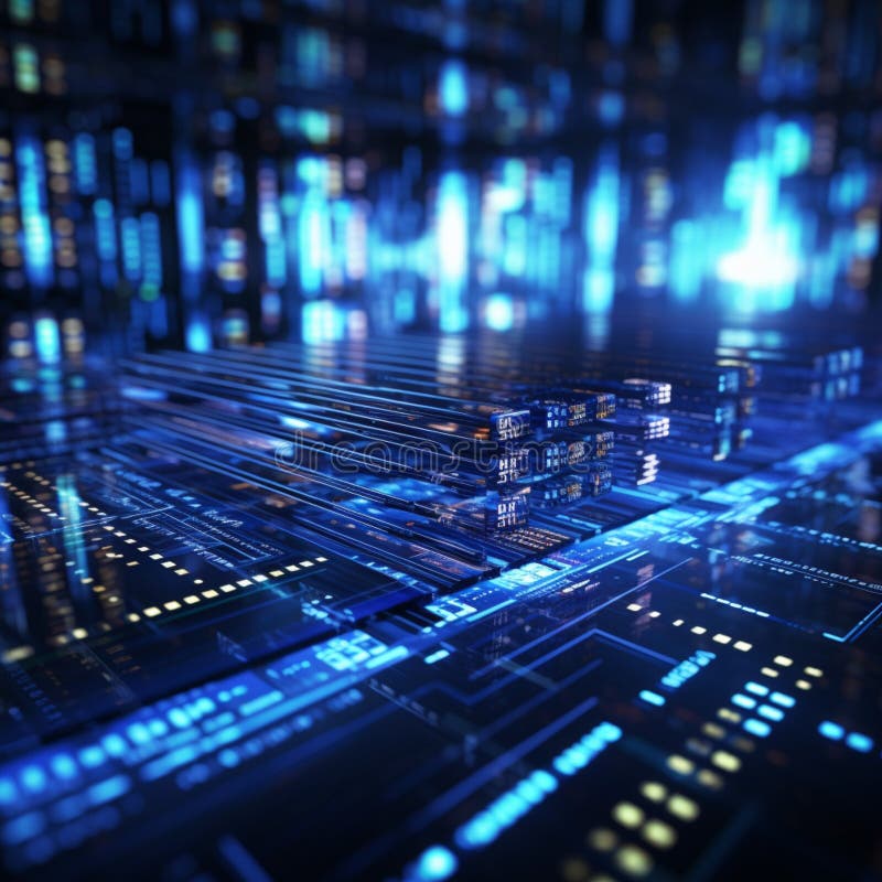 Futuristic Digital Server Background, 3D Rendering with Abstract ... Futuristic Digital Server Background, 3D Rendering with Abstract ...