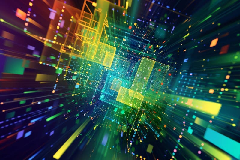 Futuristic Digital Technology Background, Abstract Background or Banner ...