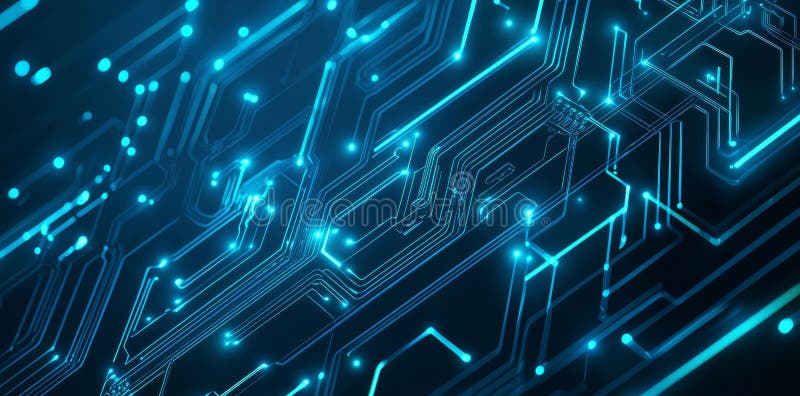 Futuristic Digital Technology Background with Digital Elements and Grid ...