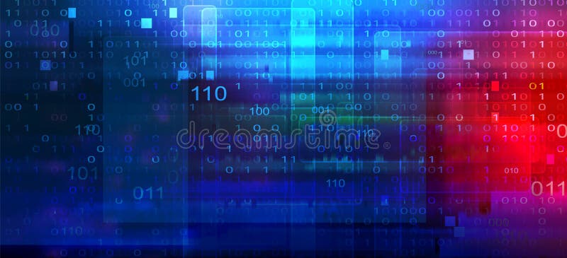 Futuristic Digital Technology Vector Background. Cyber Space Concept ...