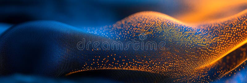 Futuristic Digital Technology Weaving Abstract Design Background with ...