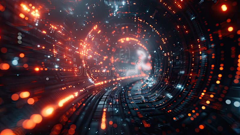 Future Technology Advancements Stock Illustration - Illustration of ...