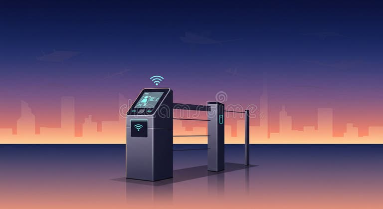 A Futuristic, Digital Turnstile with an Integrated Touchscreen ...