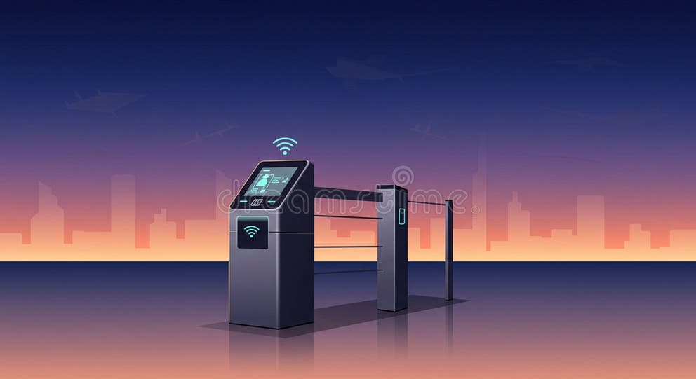 A Futuristic, Digital Turnstile with an Integrated Touchscreen ...