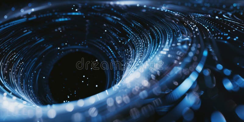 Futuristic Digital Vortex Merges Space, Speed, and Cyberspace with ...