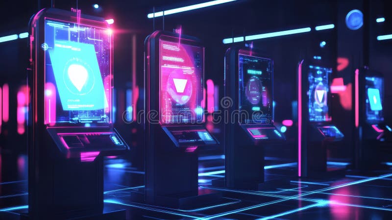 Futuristic Digital Voting System with Holographic Interfaces and Modern ...