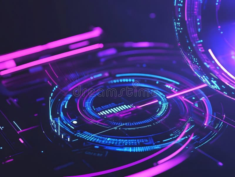 Futuristic Digital Wave Made of Connected Dots, Smooth Curves, Blue ...