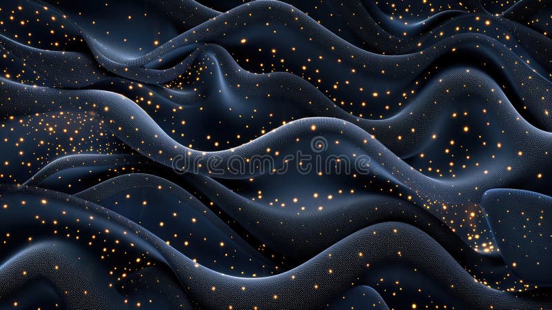 Futuristic Digital Waveform Background with Glowing Particles for a ...