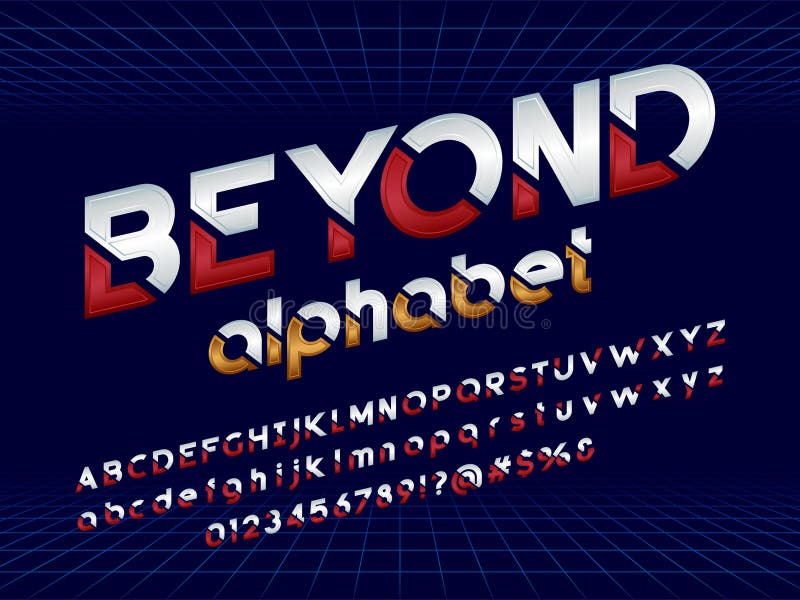 Abstract font stock vector. Illustration of techno, tech - 194137541