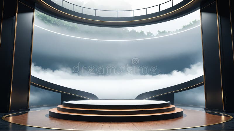 3D HD Rendering for Product Presentation in a Display Backdrop Stock ...