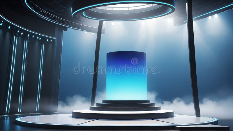 3D HD Rendering for Product Presentation in a Display Backdrop Stock ...