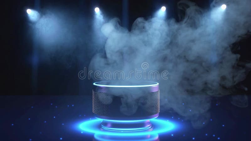 Futuristic Hud Display Showing Rotating Circular Data Interface with ... Futuristic Hud Display Showing Rotating Circular Data Interface with ...