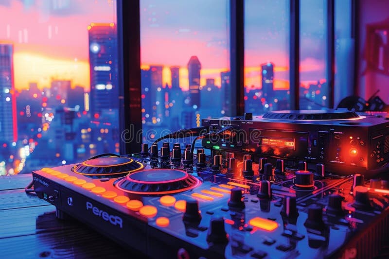 Futuristic Dj Table Blue Stock Photos - Free & Royalty-Free Stock ...