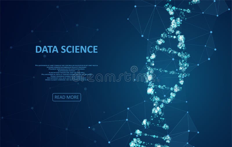 Futuristic DNA concept stock vector. Illustration of molecule - 243365640