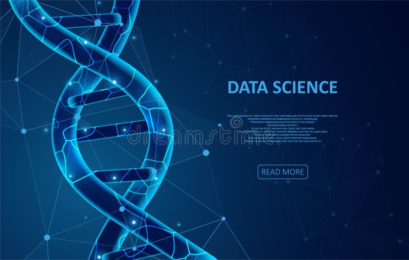 Futuristic DNA Concept Structure Illustration Stock Vector ...