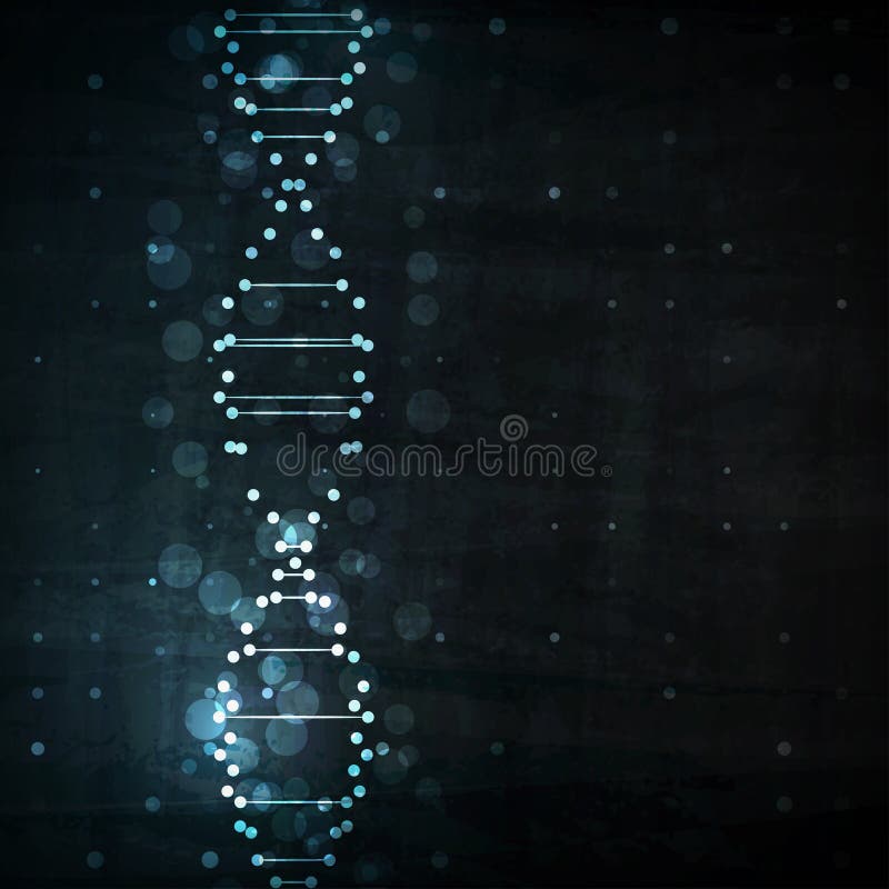 Futuristic Dna Illustration Stock Vector - Illustration of medical ...