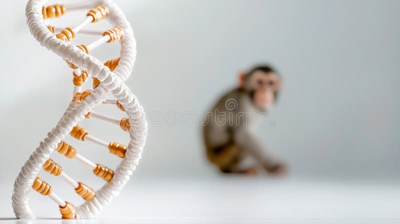Tech Helix Monkey Impression Stock Illustration - Illustration of ...