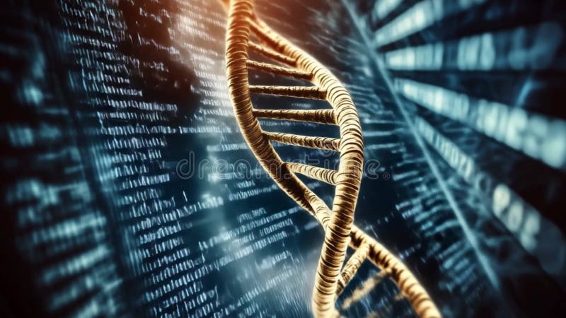 Futuristic DNA Visualization Showcasing Advancements in Bioengineering ...