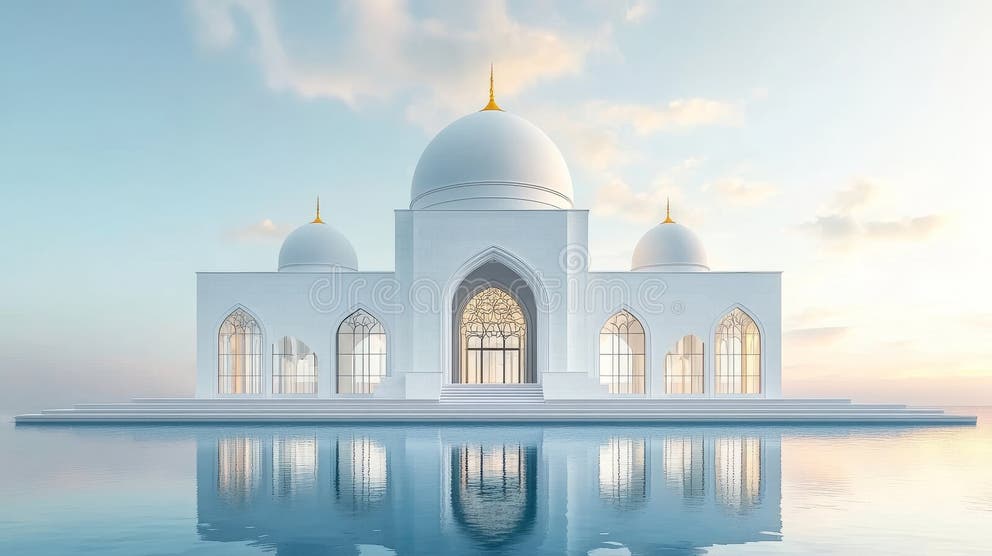 A Futuristic Dome Building Situated by Water, Exemplifying Modern ...