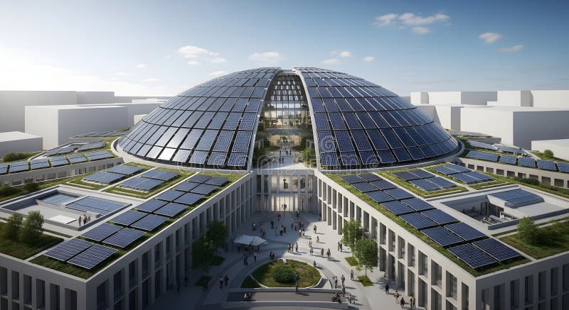 Futuristic Dome Shaped Building Stock Illustrations – 375 Futuristic ...