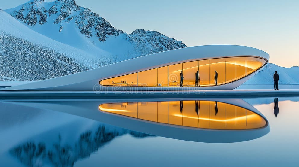 A Futuristic Dome Structure is the Central Element of this Conceptual ...