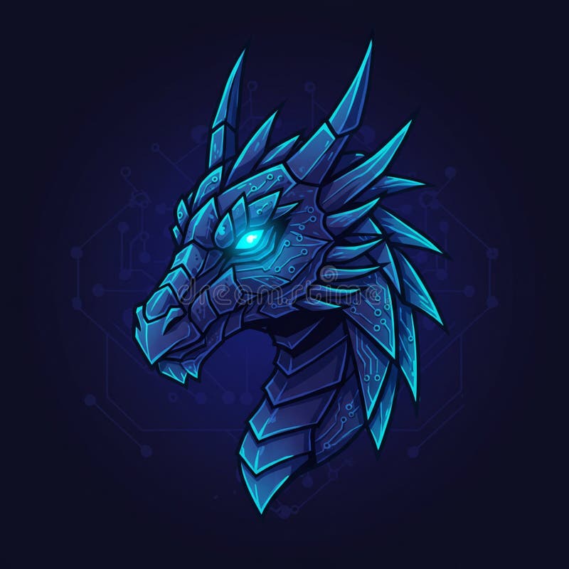 Futuristic Robotic Dragon Head Stock Illustrations – 184 Futuristic ...