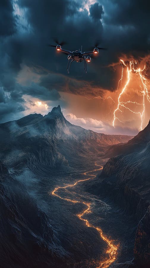 Futuristic Drone Monitoring the Effects of Geomagnetic Storms on Earth ... Futuristic Drone Monitoring the Effects of Geomagnetic Storms on Earth ...