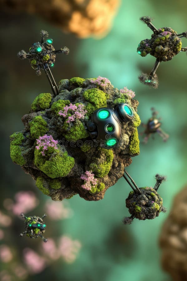 Futuristic Drone Technology Integrating with Nature on Floating Islands ...